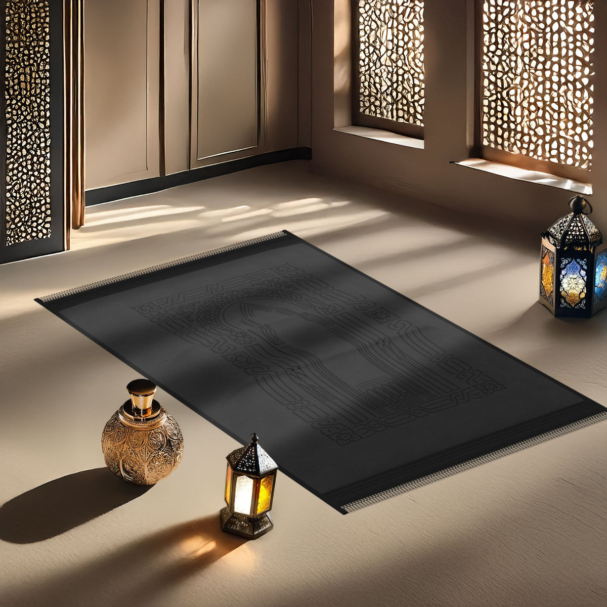 ErgoSalah, World's first ergonomic prayer mat with memory foam cushion